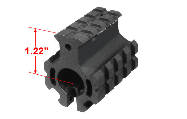 UTG High Profile Quad Rail Gas Block AR15 M4 M16 : Acme Firearms Australia