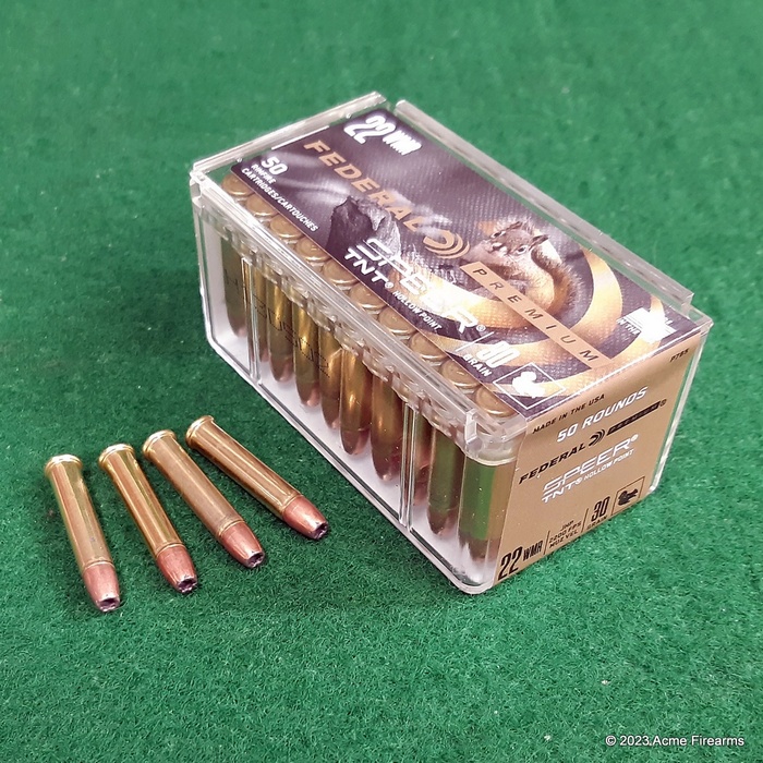 22WMR Federal P765 Premium TNT Hollow Point Rimfire Ammunition : Acme ...